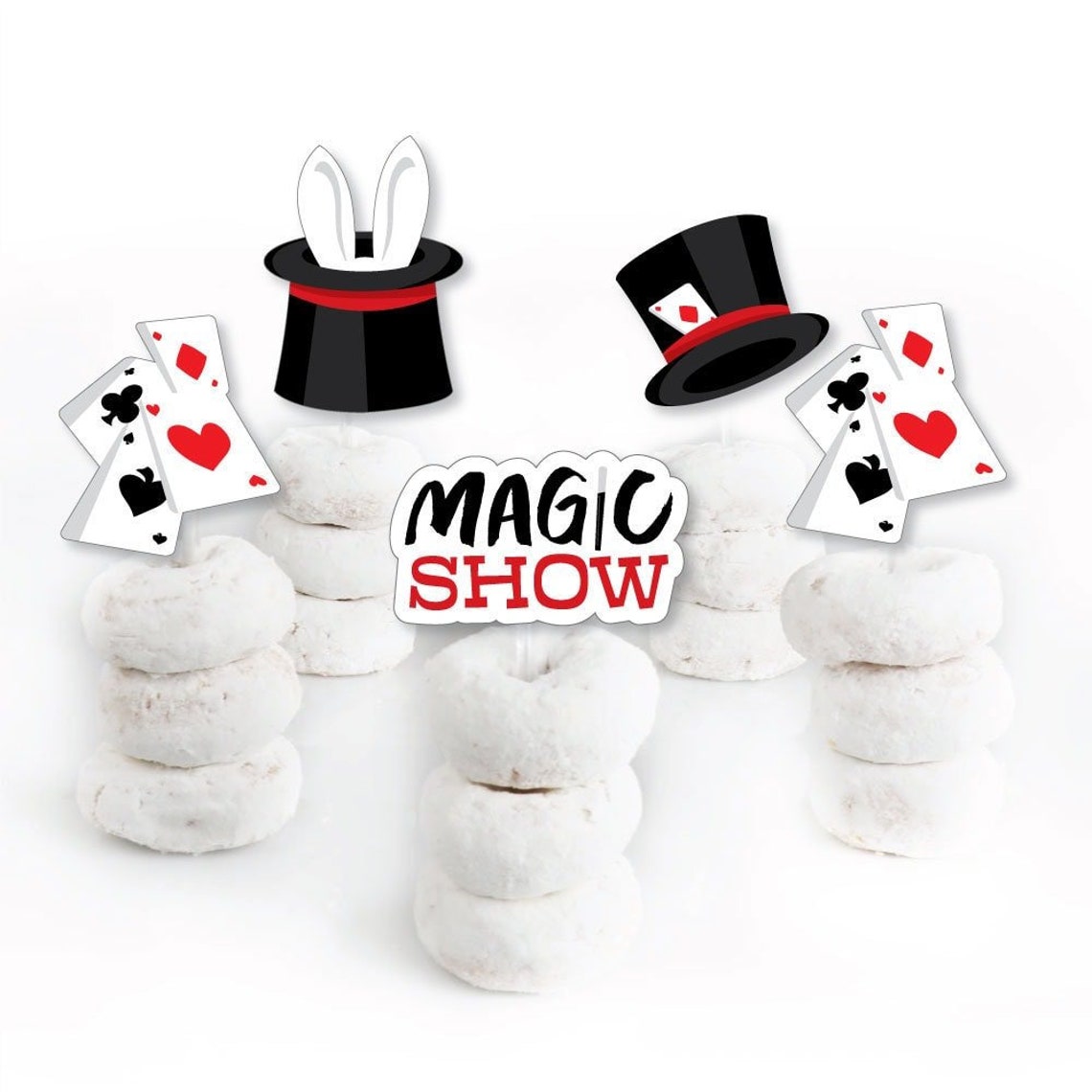 Ta-da Magic Show Dessert Cupcake Toppers Magical Birthday | Etsy