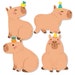 Capy Birthday DIY Shaped Capybara Party Cut-outs 24 Count - Etsy Canada