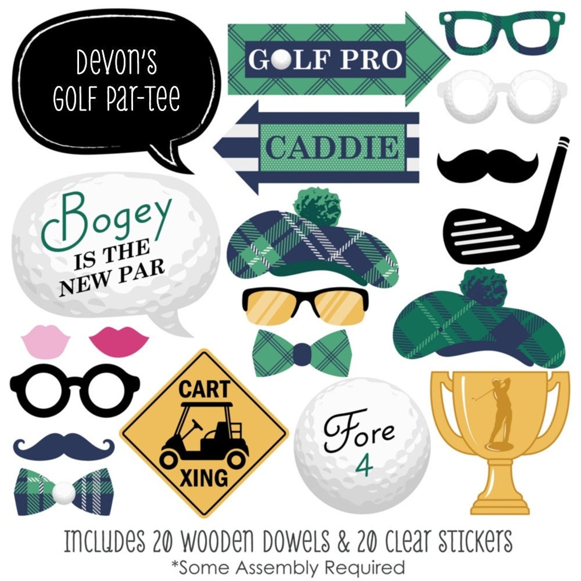 Par-tee Time Golf Personalized Baby Shower Birthday Party - Etsy