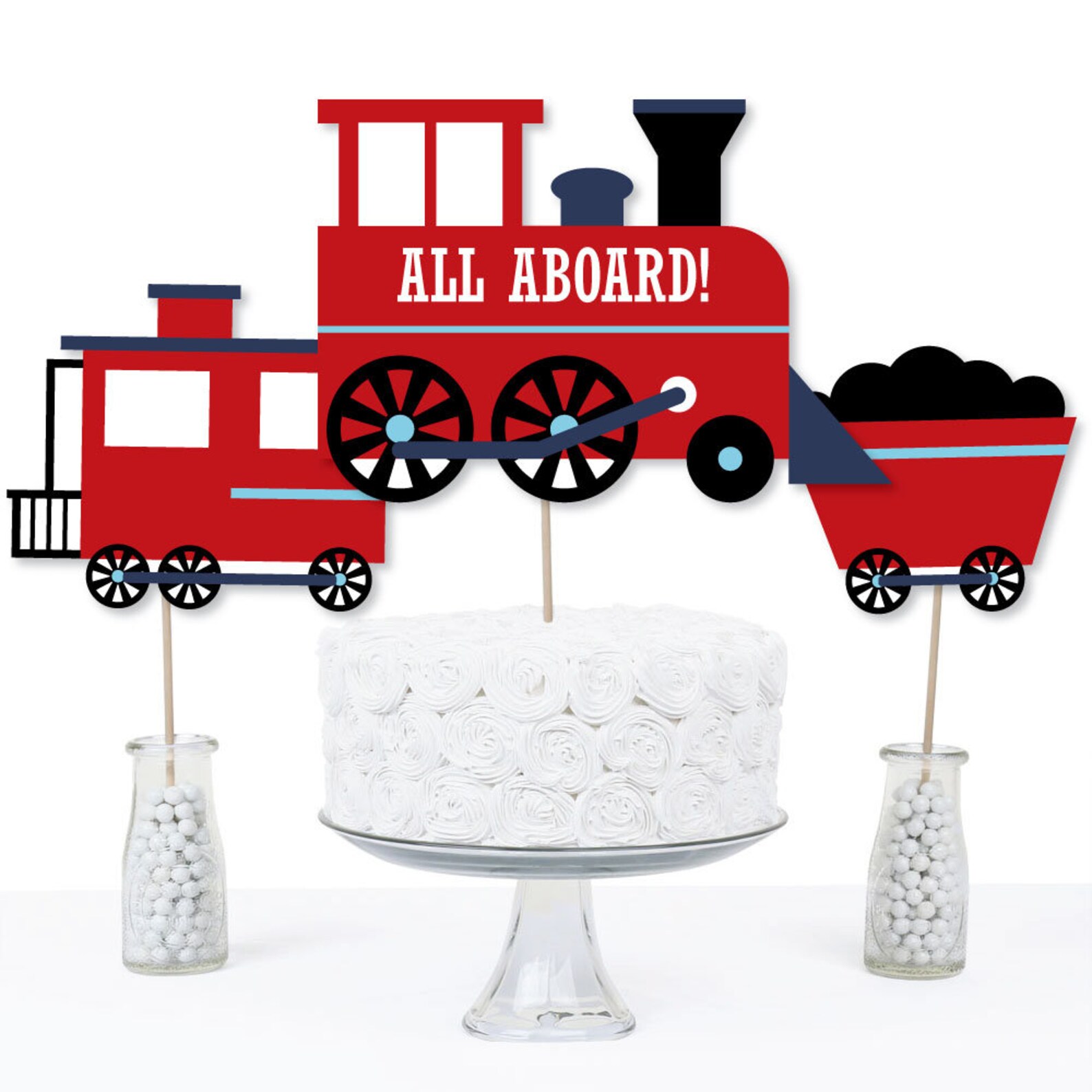 Railroad Party Crossing - Centerpiece Sticks - Steam Train Baby Shower ...