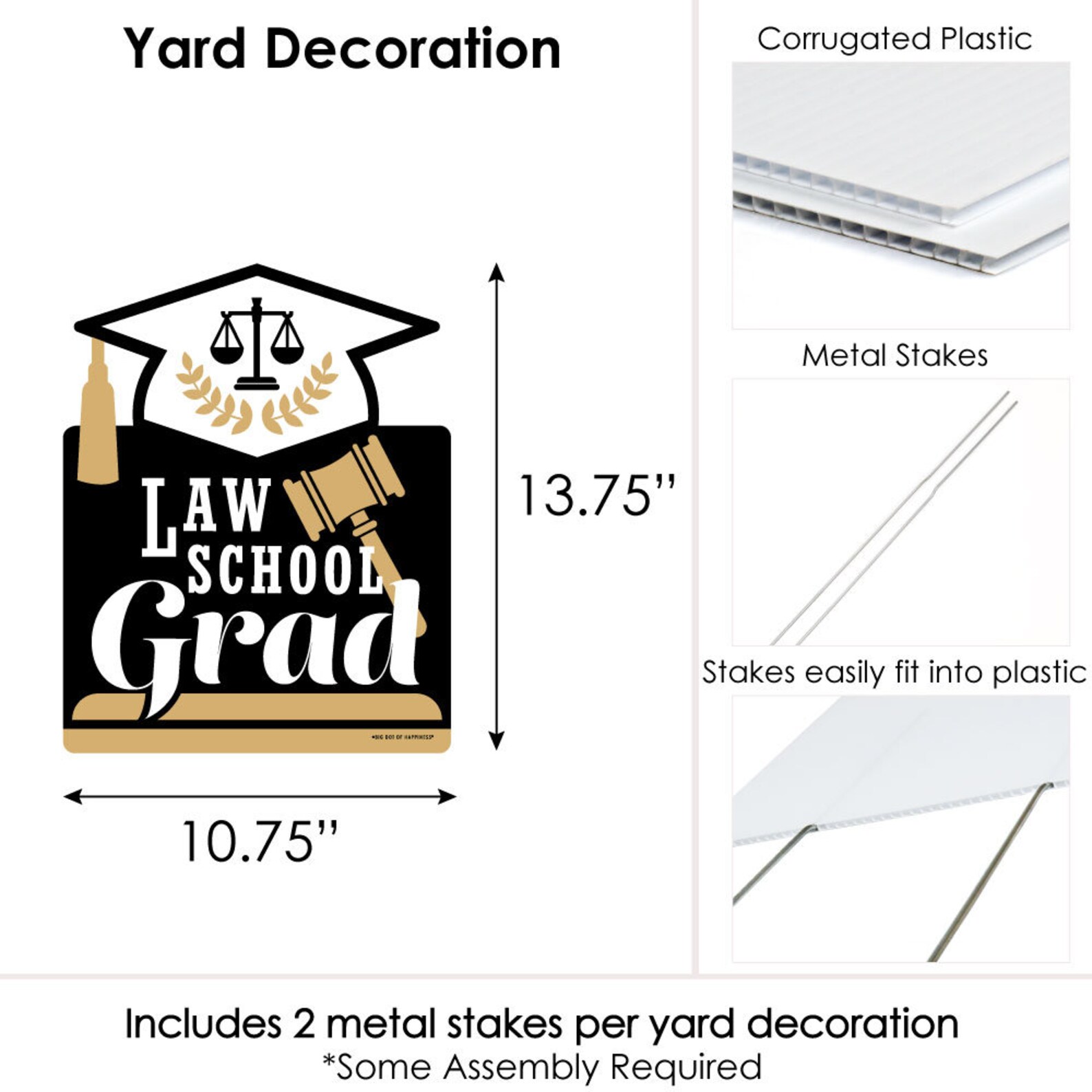 Law School Grad - Outdoor Lawn Sign - Future Lawyer Graduation Party ...