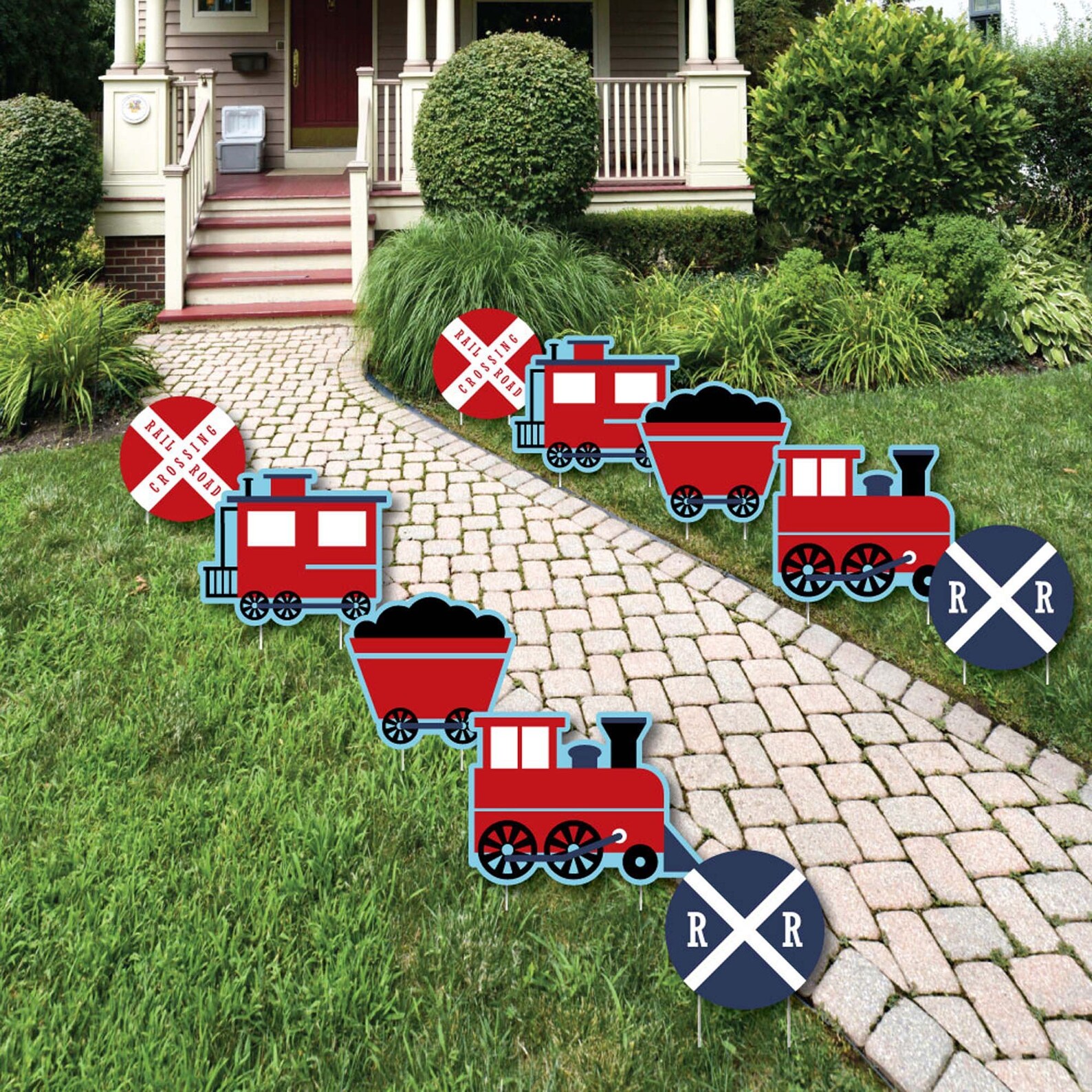 Railroad Party Crossing Decorations Outdoor Yard Party - Etsy
