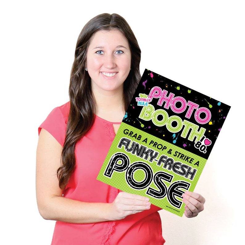 80s Retro Photo Booth Sign Totally 1980s Party Decor - Etsy