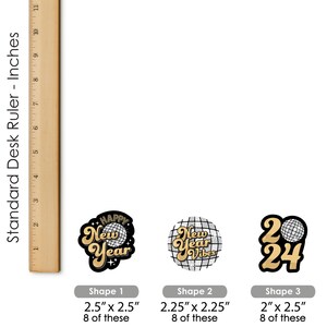 Disco New Year DIY Shaped Groovy 2024 NYE Party Cut-outs 24 Count - Etsy