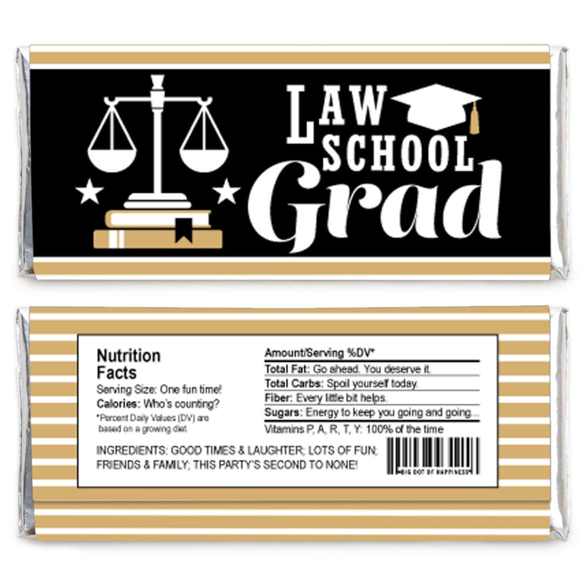 Law School Grad Candy Bar Wrapper Future Lawyer Graduation - Etsy