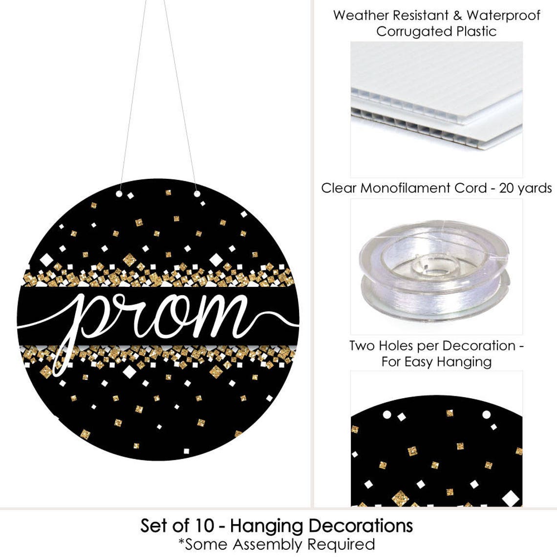 Prom Outdoor Prom Party Porch & Tree Yard Decorations Prom | Etsy