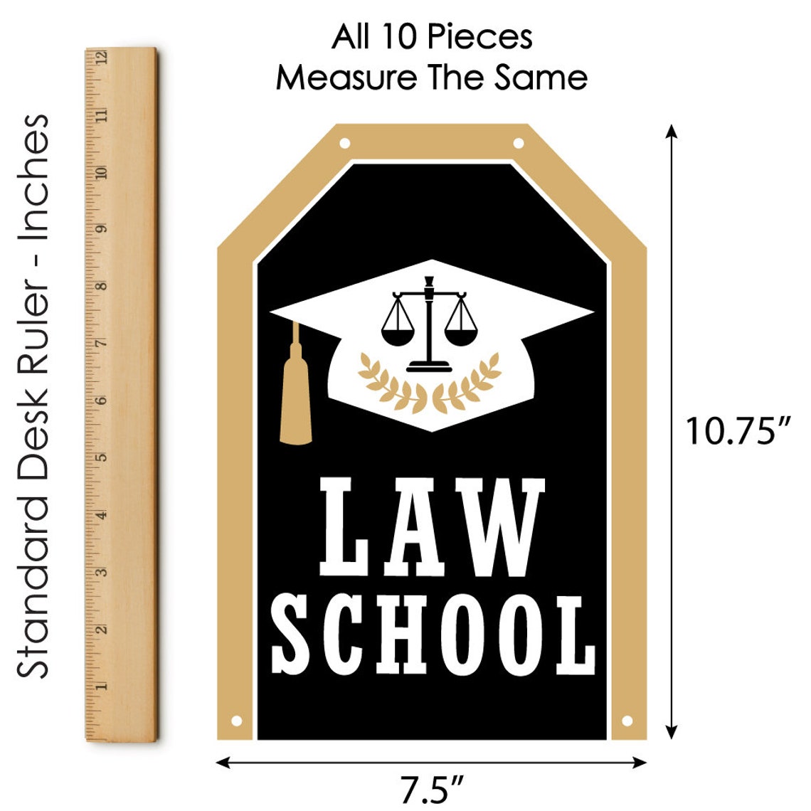 Law School Grad - Hanging Vertical Paper Door Banners - Future Lawyer ...