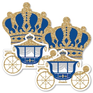 Royal Prince Charming - Crown & Carriage Decorations DIY Baby Shower or ...