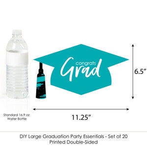 Teal Grad - Best is yet to Come - DIY Large Graduation Cap Die-cut ...