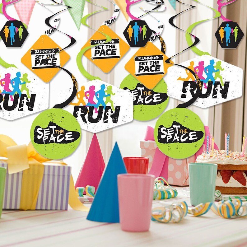 Set the Pace - Running - Track, Cross Country or Marathon Party Hanging ...