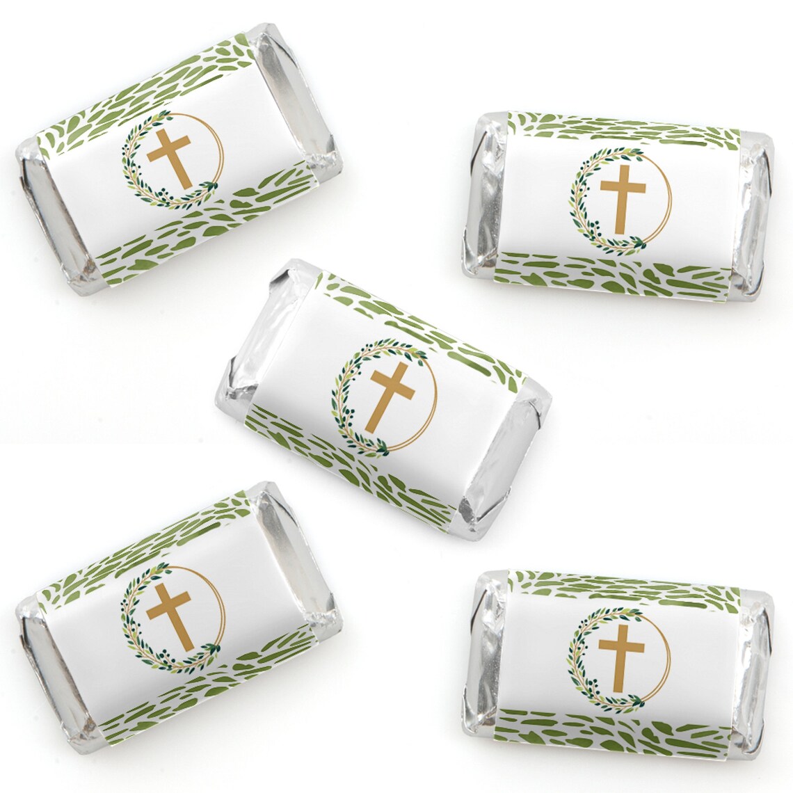 Elegant Cross Mini Candy Bar Wrappers Religious Party - Etsy