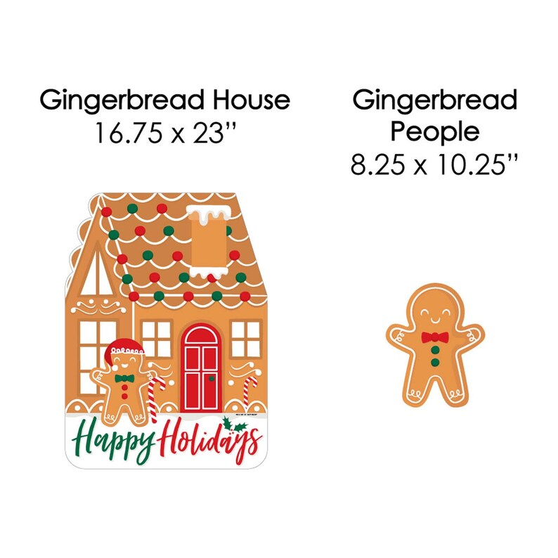 Gingerbread Christmas - Yard Sign and Outdoor Lawn Decorations ...