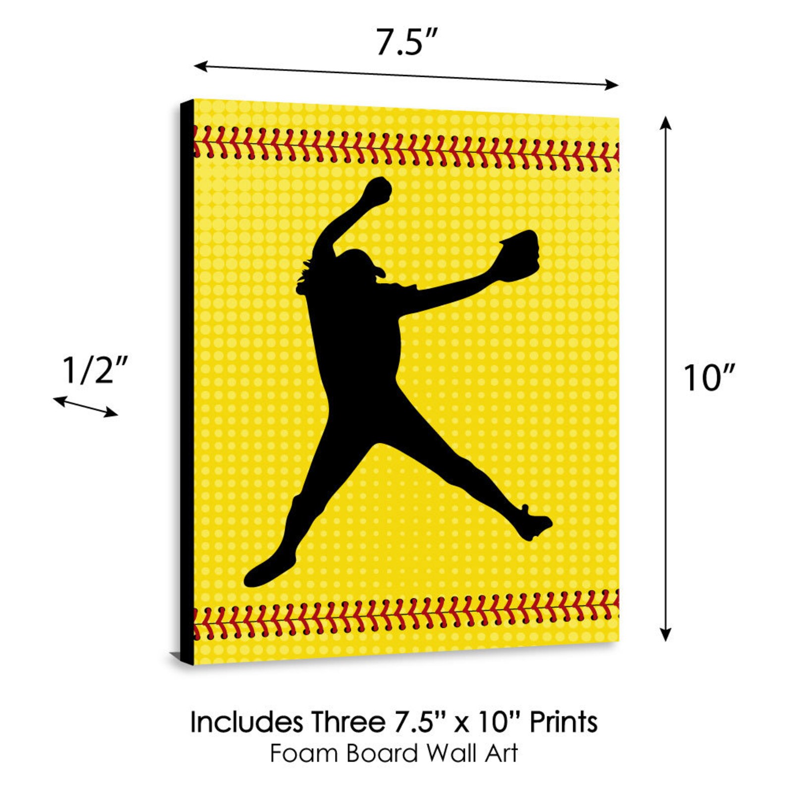 Grand Slam - Fastpitch Softball - Sports Themed Nursery Wall Art, Kids ...