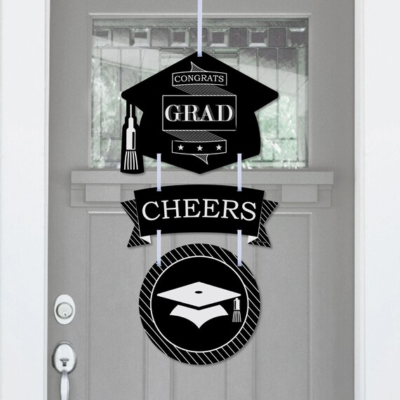 Graduation Cheers - Hanging Porch Graduation Party Outdoor Decorations ...