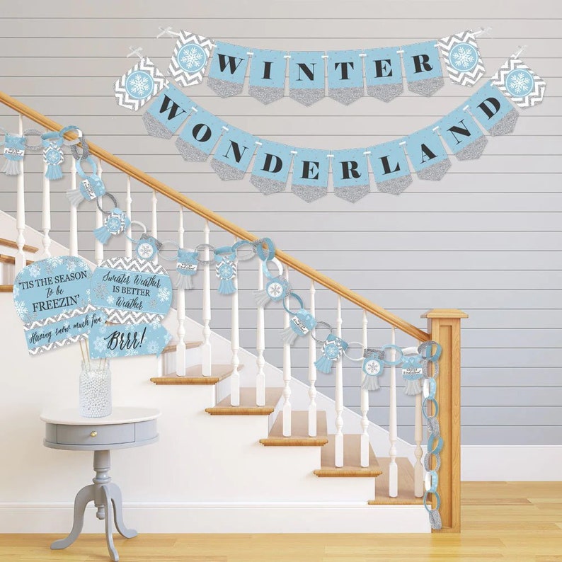 Winter Wonderland Banner and Photo Booth Decorations - Etsy