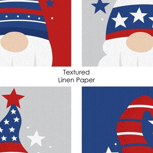 Patriotic Gnomes - Unframed Memorial Day, 4th of July and Labor Day ...