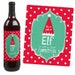 Elf Squad Holiday Wine Bottle Labels for Elf Christmas Party - Etsy
