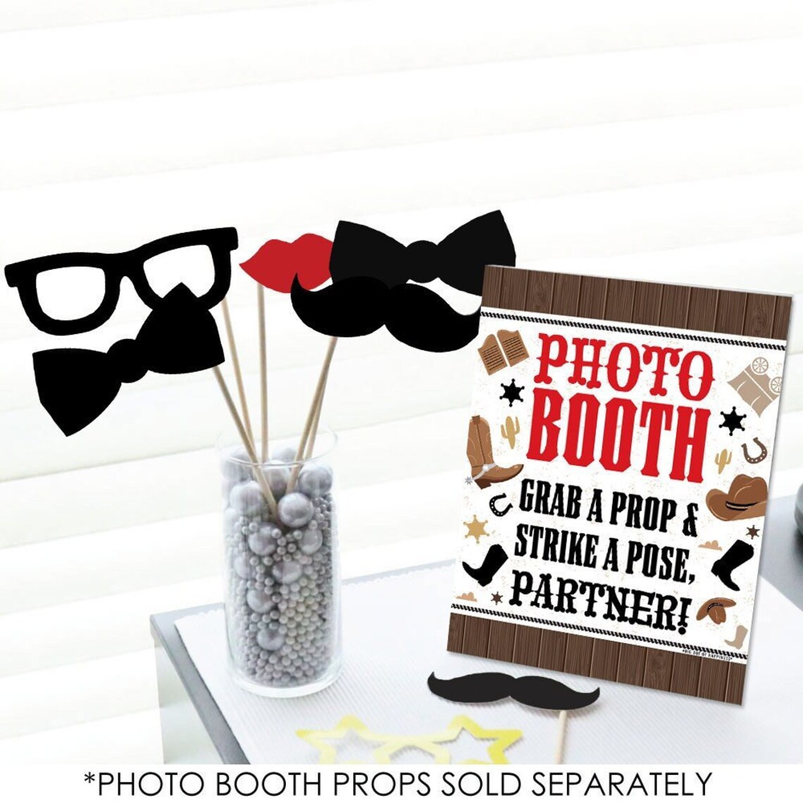 Western Hoedown Photo Booth Sign Wild West Cowboy Party | Etsy