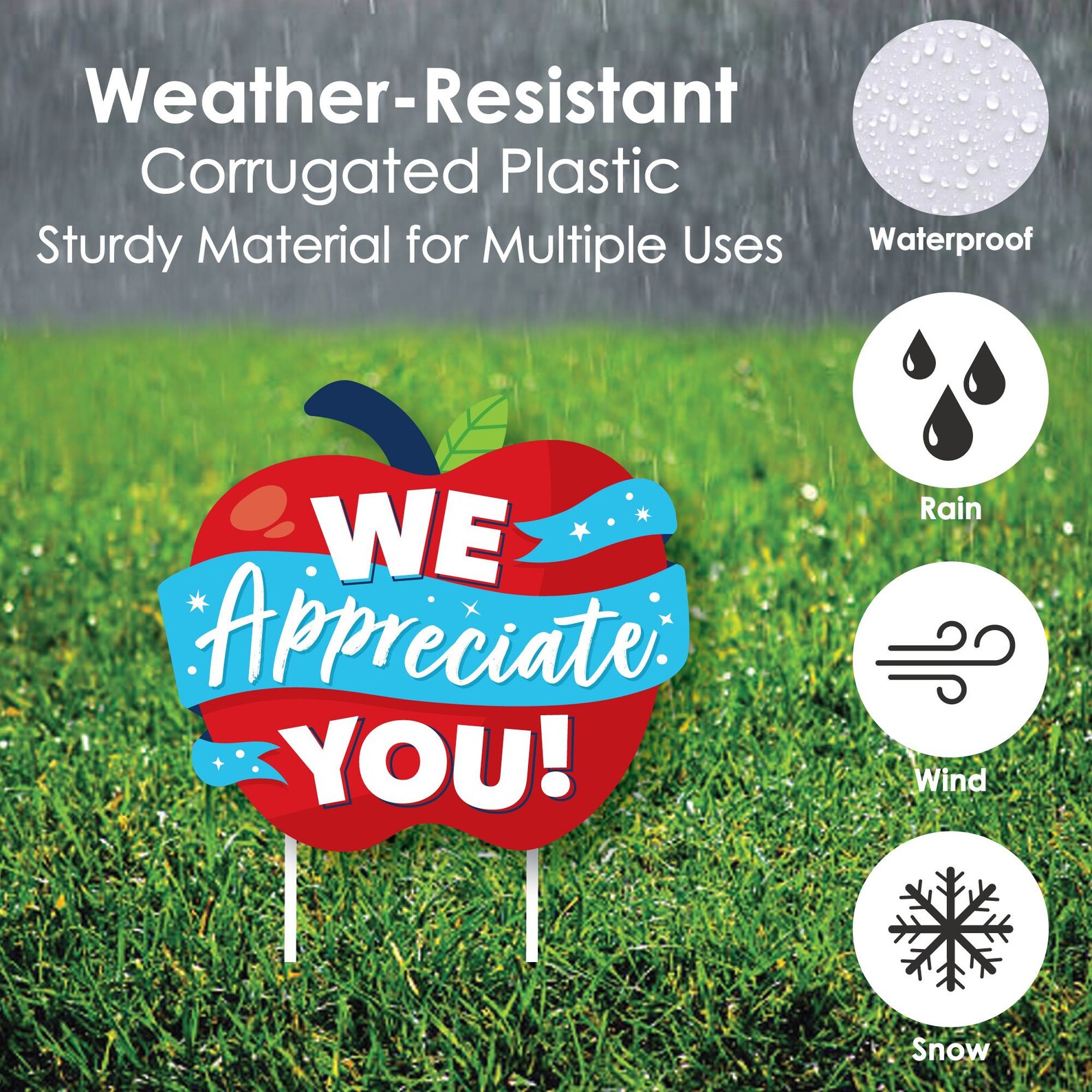 Thank You Teachers Yard Sign and Outdoor Lawn Decorations - Etsy