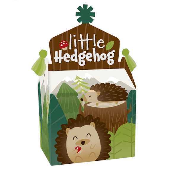 Forest Hedgehogs - Treat Box Party Favors - Woodland Birthday Party or ...