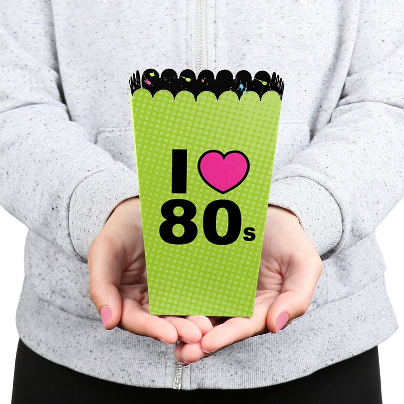 80's Retro Totally 1980s Party Favor Popcorn Treat Boxes - Etsy