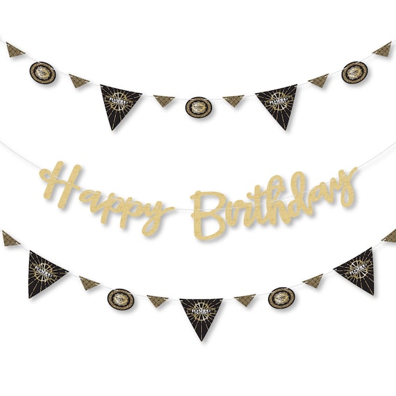 Roaring 20's - 1920's Birthday Party Letter Banner Decoration - 36 ...