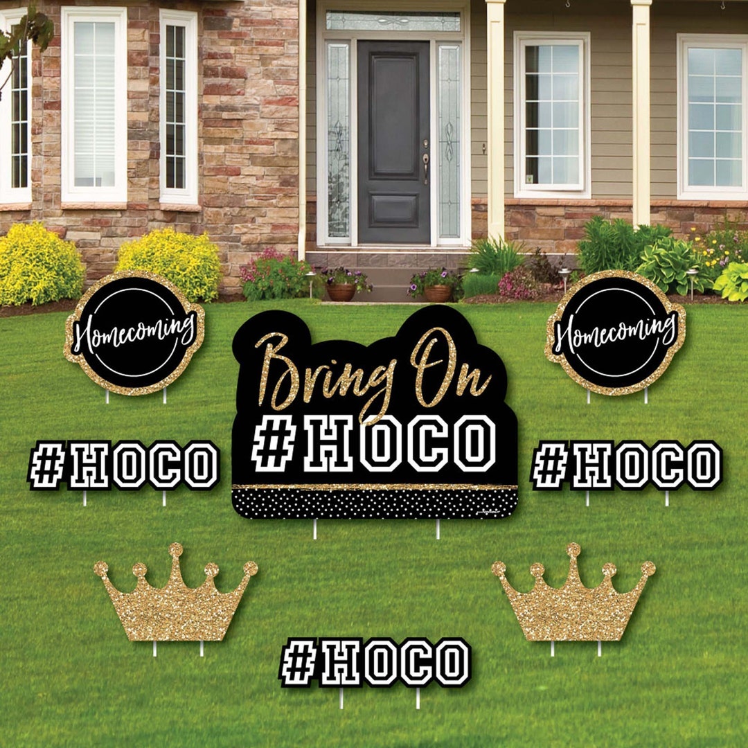 Hoco Dance - Yard Sign and Outdoor Lawn Decorations - Homecoming Yard ...