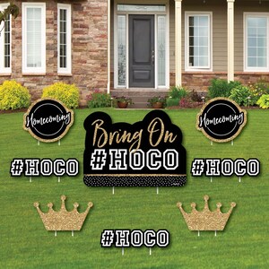 Hoco Dance - Yard Sign and Outdoor Lawn Decorations - Homecoming Yard ...