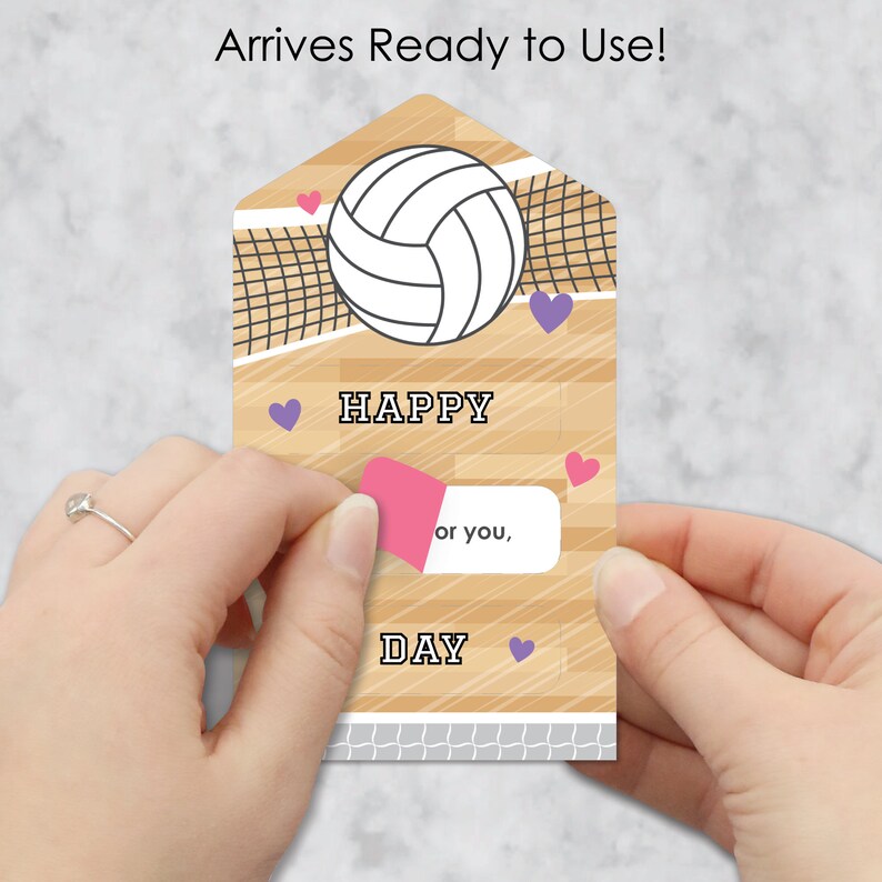 Bump, Set, Spike - Volleyball - Cards for Kids - Happy Valentine’s Day ...