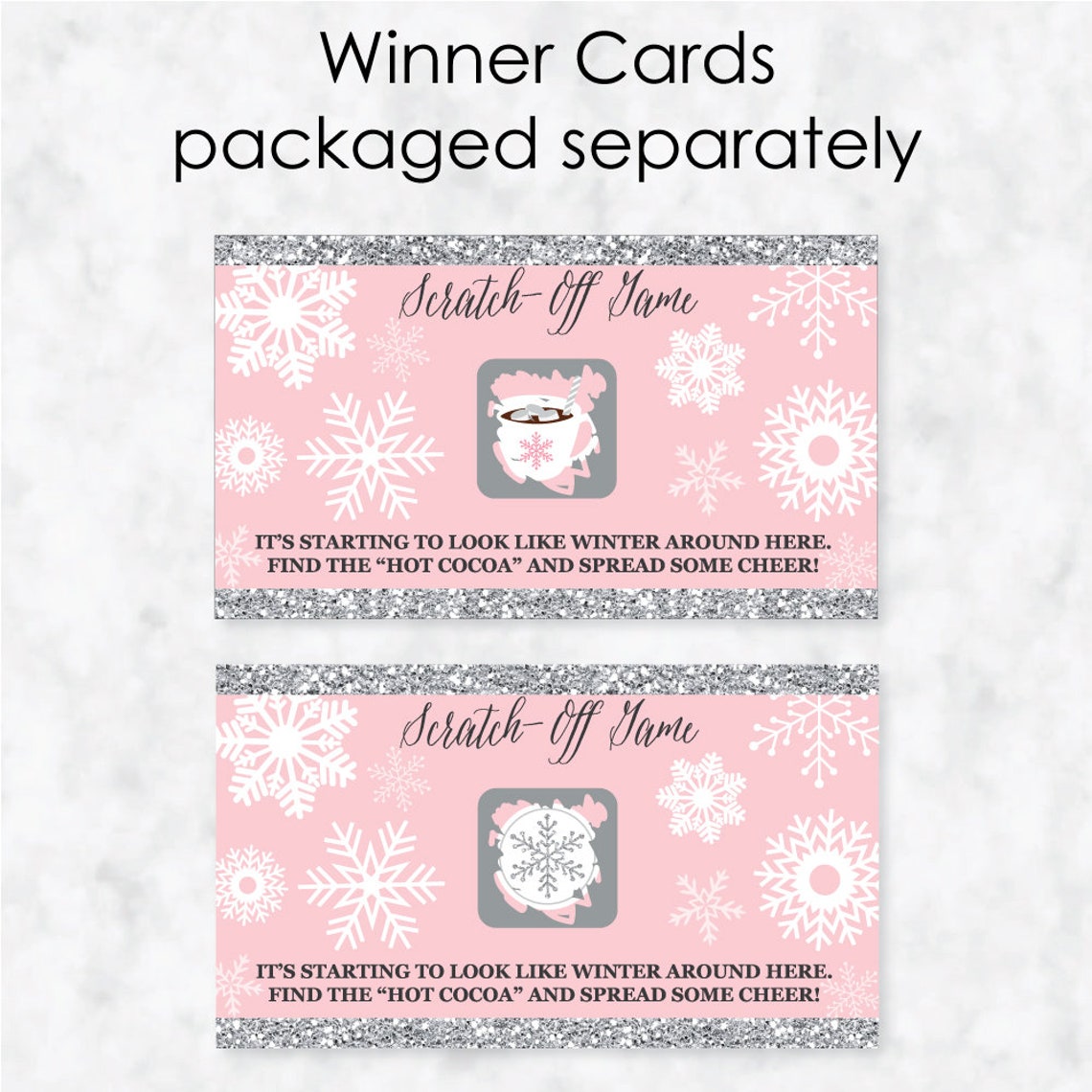 Pink Winter Wonderland Holiday Snowflake Birthday Party and - Etsy