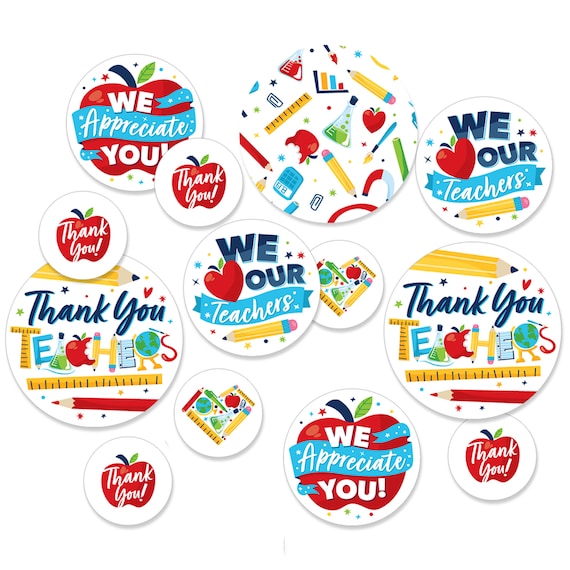 Thank You Teachers - Teacher Appreciation Giant Circle Confetti - Party ...