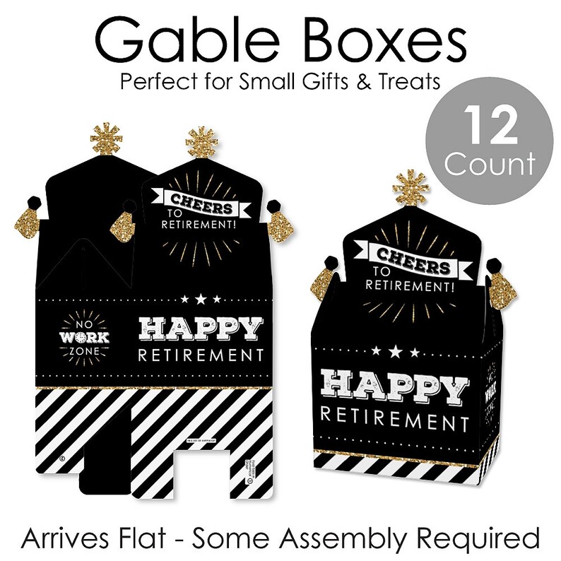 Happy Retirement Treat Box Party Favors Retirement Party - Etsy