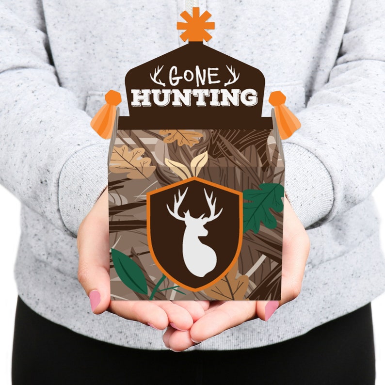 Gone Hunting Treat Box Party Favors Deer Hunting Camo Baby | Etsy