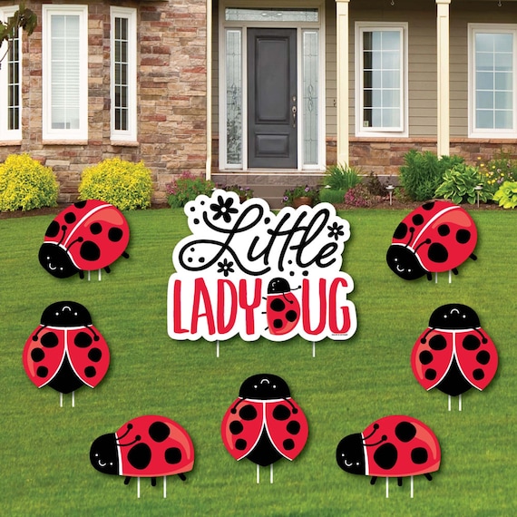 Happy Little Ladybug Yard Sign and Outdoor Lawn Decorations - Etsy