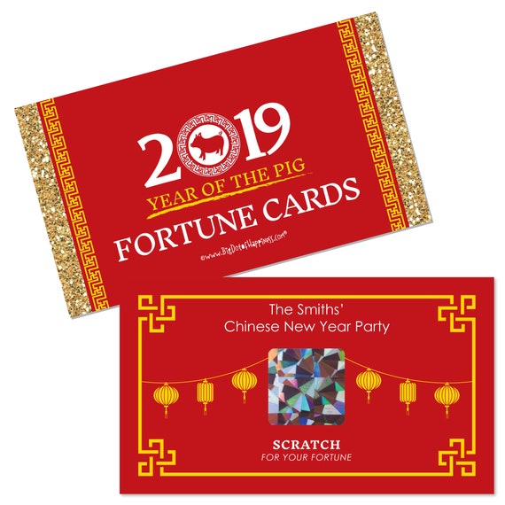 Chinese New Year - Scratch Off Game - 2019 Year of the Pig Game Cards ...