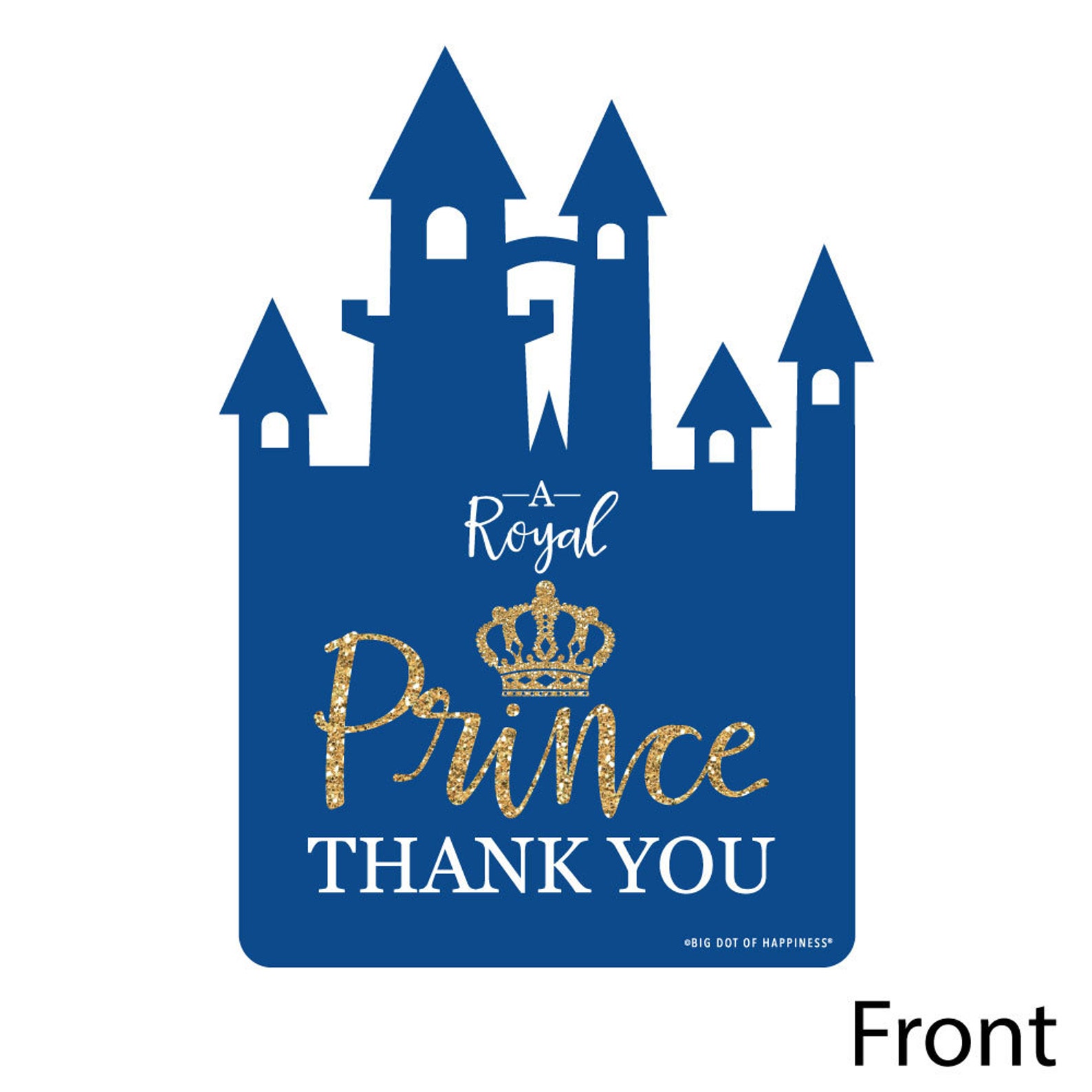 Royal Prince Charming Shaped Thank You Cards Baby Shower - Etsy