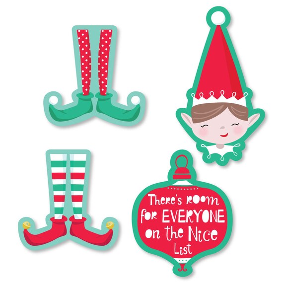 Elf Squad - DIY Shaped Kids Elf Christmas and Birthday Party Small ...