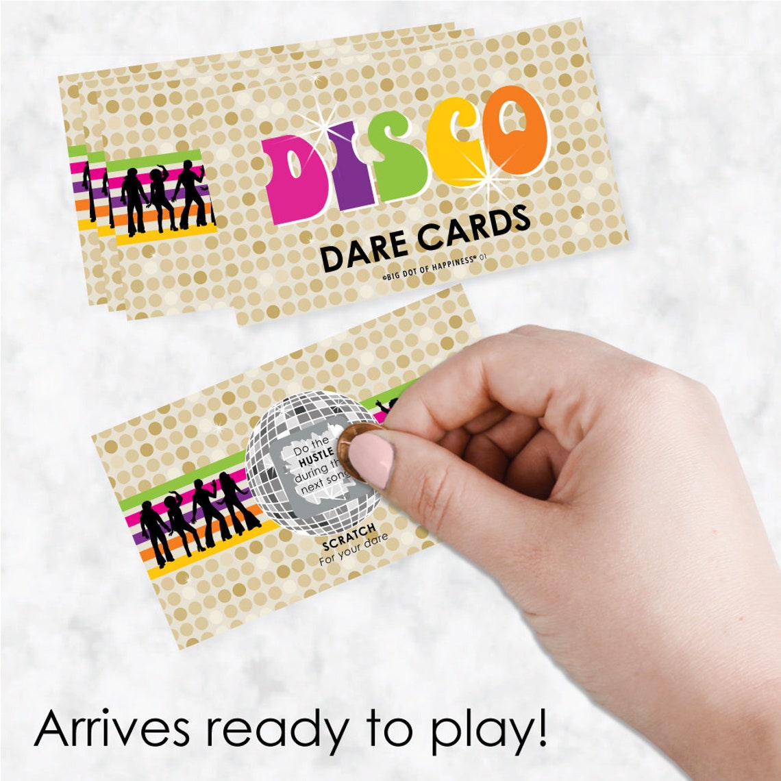 70's Disco 1970s Disco Fever Party Dare Cards - Etsy