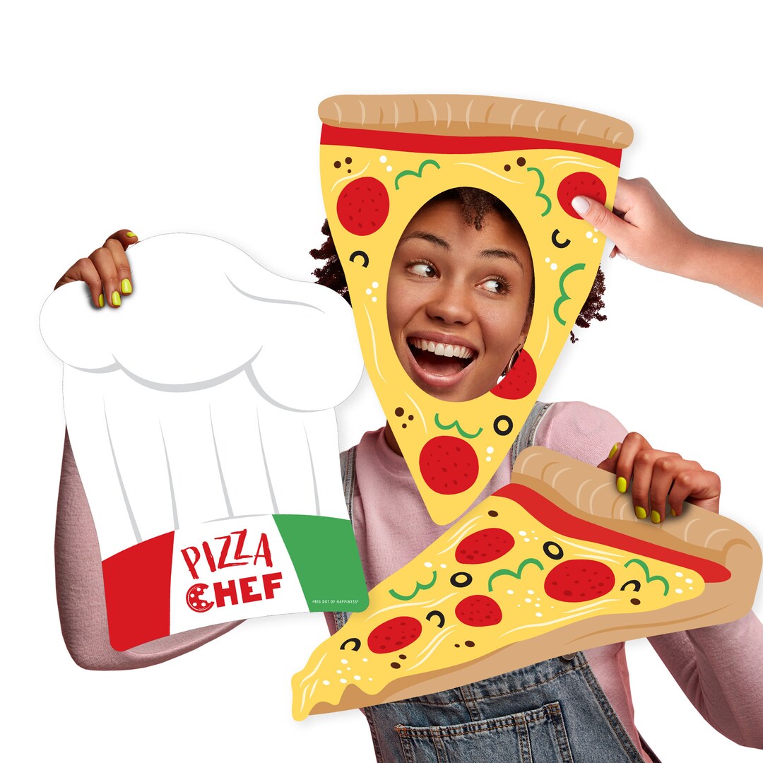 Pizza Party Time - Chef Hat and Pizza Slice Decorations - Baby Shower ...