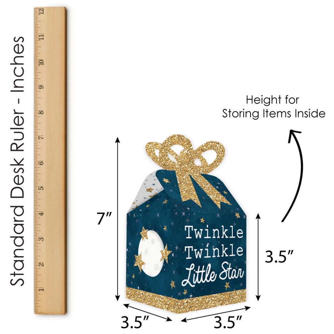 Twinkle Twinkle Little Star Square Favor Gift Boxes Baby - Etsy