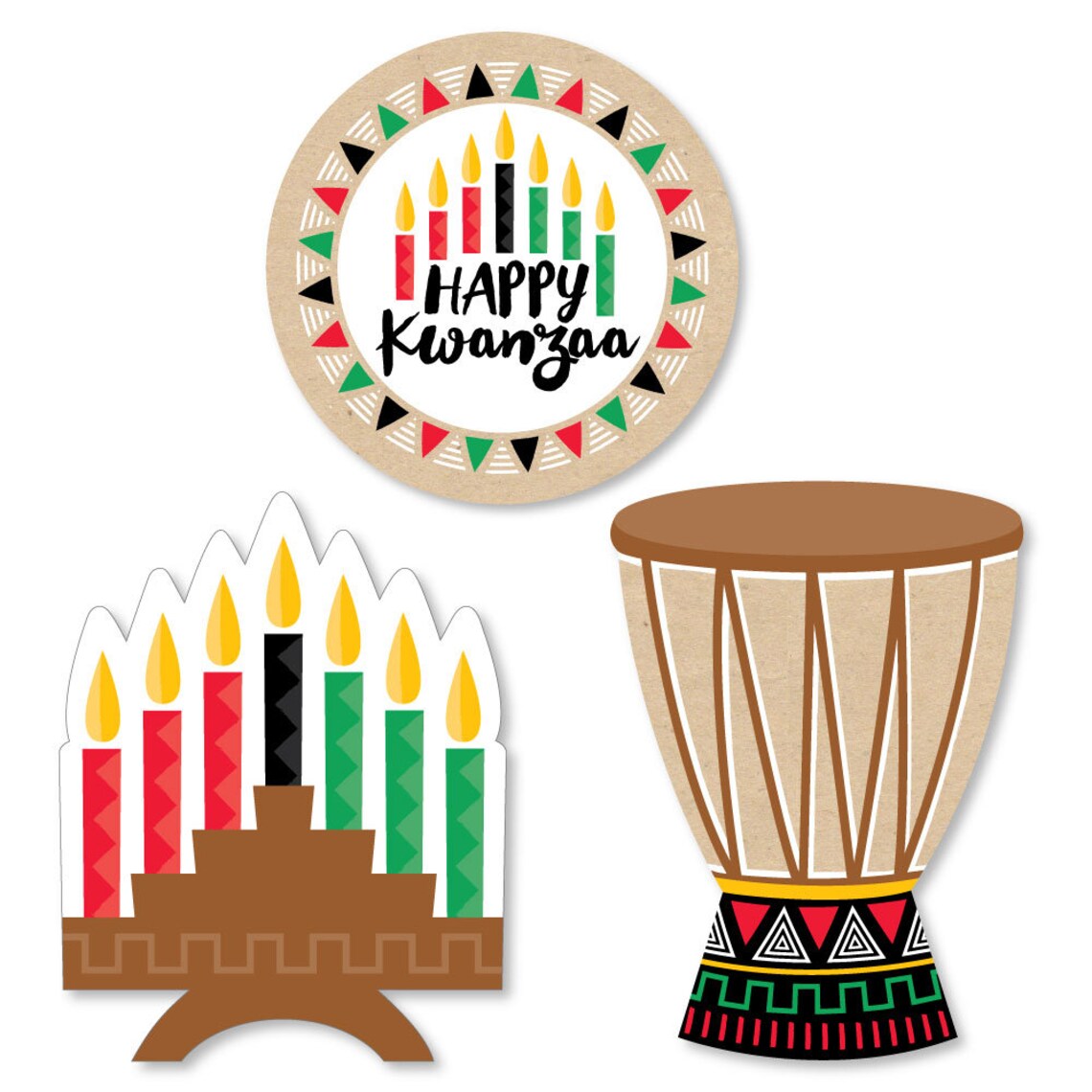 Happy Kwanzaa Diy Shaped African Heritage Holiday Party - Etsy