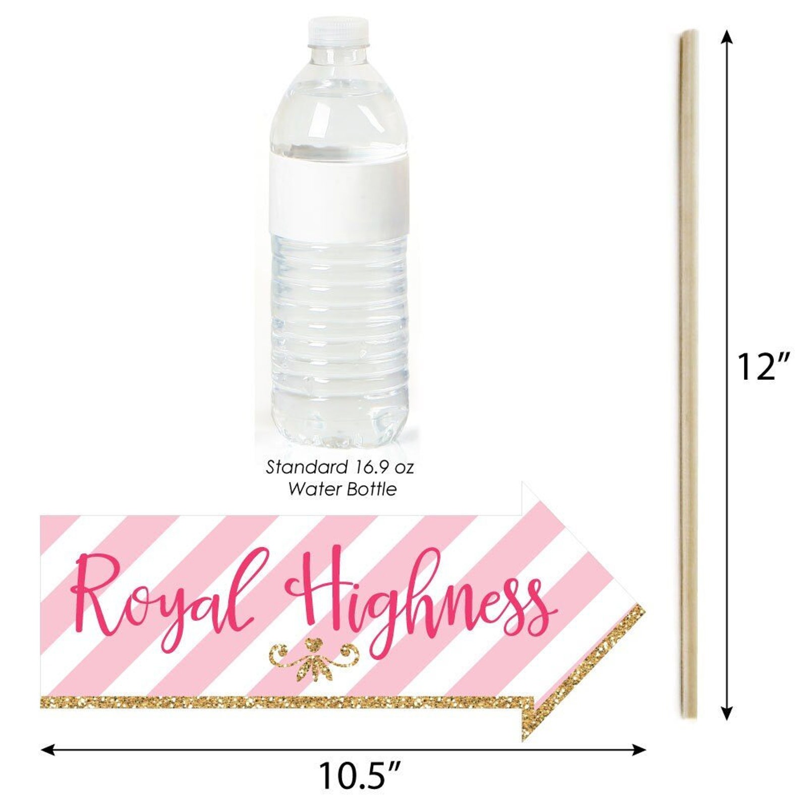 Little Princess Crown Photo Booth Props Pink and Gold Photo Booth Prop ...