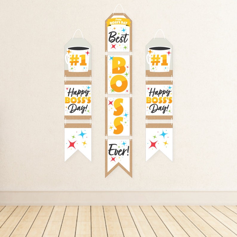 Happy Boss's Day Hanging Vertical Paper Door Banners - Etsy