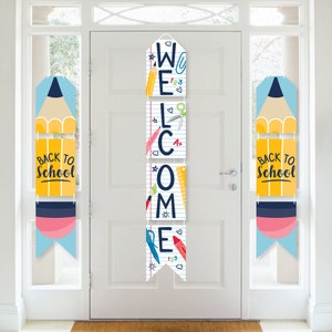Back to School - Hanging Vertical Paper Door Banners - First Day of ...
