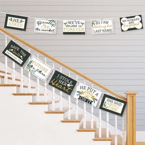 She Said Yes - Photo Prop Signs - Engagement Announcements - 10 Pieces ...