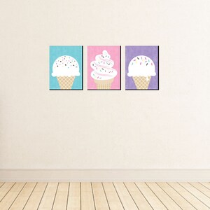 Scoop up the Fun - Ice Cream - Sprinkles Kitchen Wall Art, Nursery ...