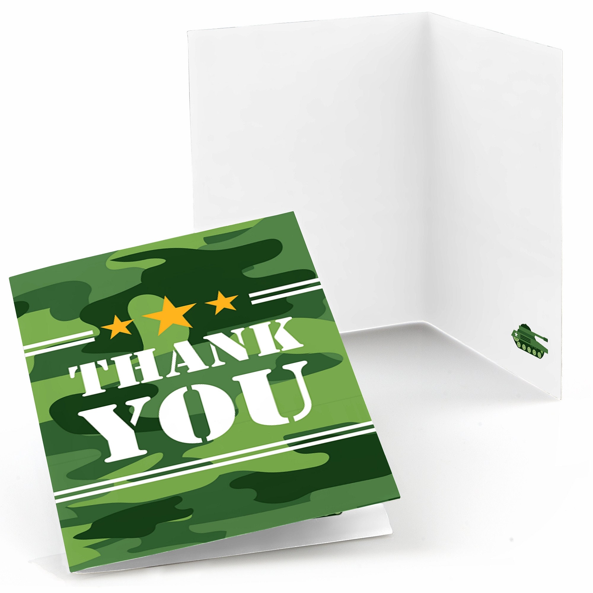 Camo Hero - Thank You Cards - Army Military Camouflage Party Thank You ...