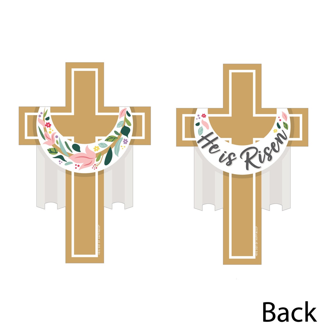 Religious Easter - Cross Decorations DIY Christian Holiday Party ...