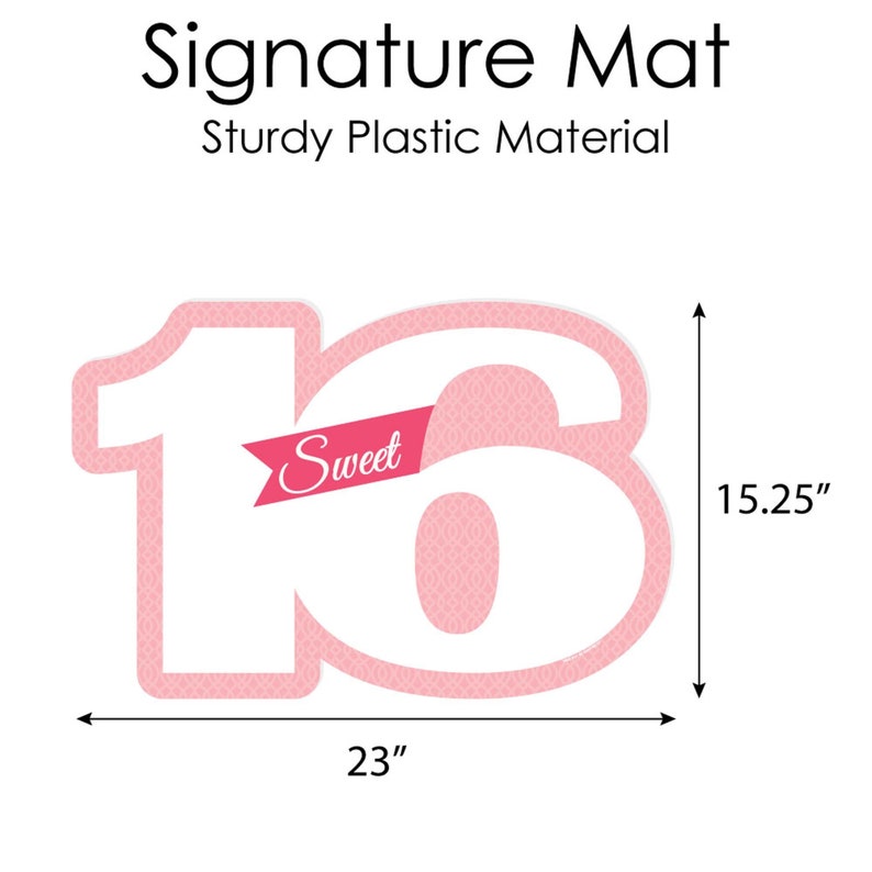 Sweet 16 Guest Book Sign 16th Birthday Party Guestbook | Etsy