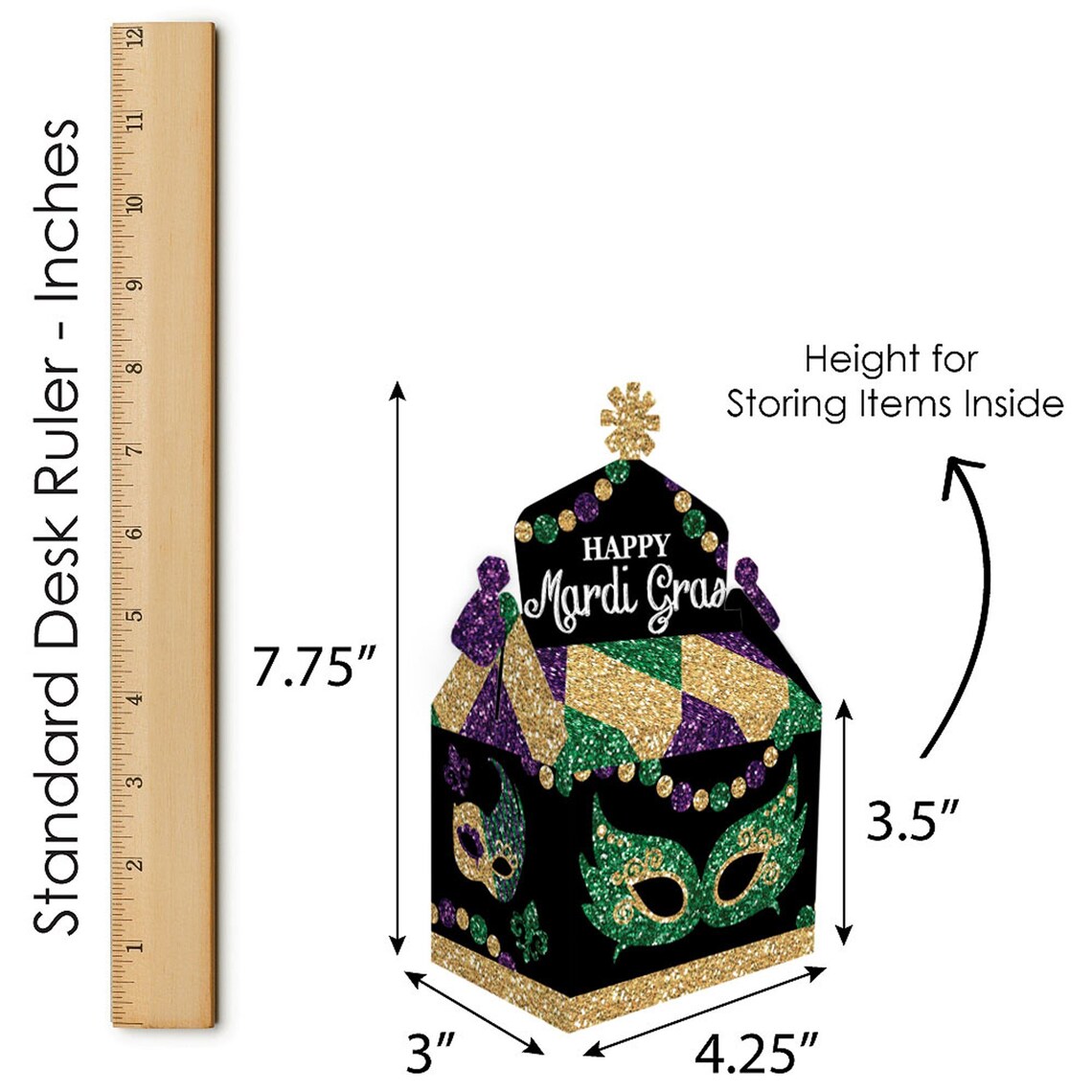 Mardi Gras Treat Box Party Favors Masquerade Party Goodie | Etsy